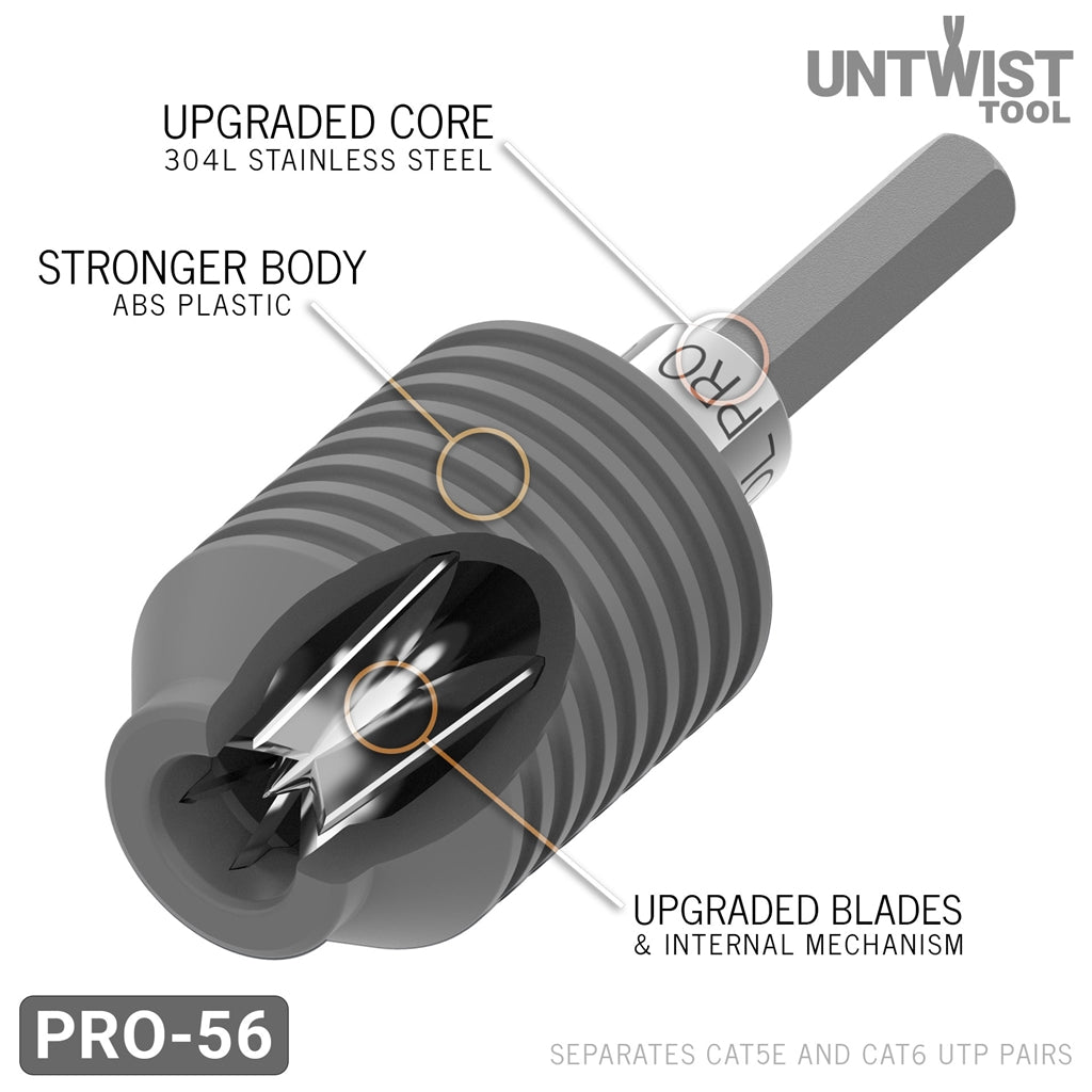 Untwist Tool PRO 56 & PRO 67 Upgrade Kit for CAT5e, CAT6, CAT6A, and C